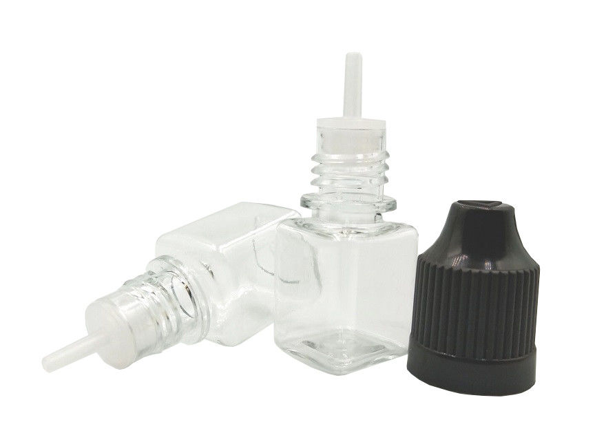 Square Shape Plastic Squeeze Dropper Bottles Customized Color And Sizes